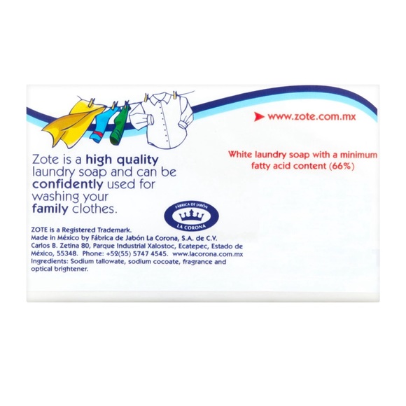 ZOTE | Other | Jabon Zote Blanco 2 Soap Bars Zote White Soap Bar 41 Oz ...